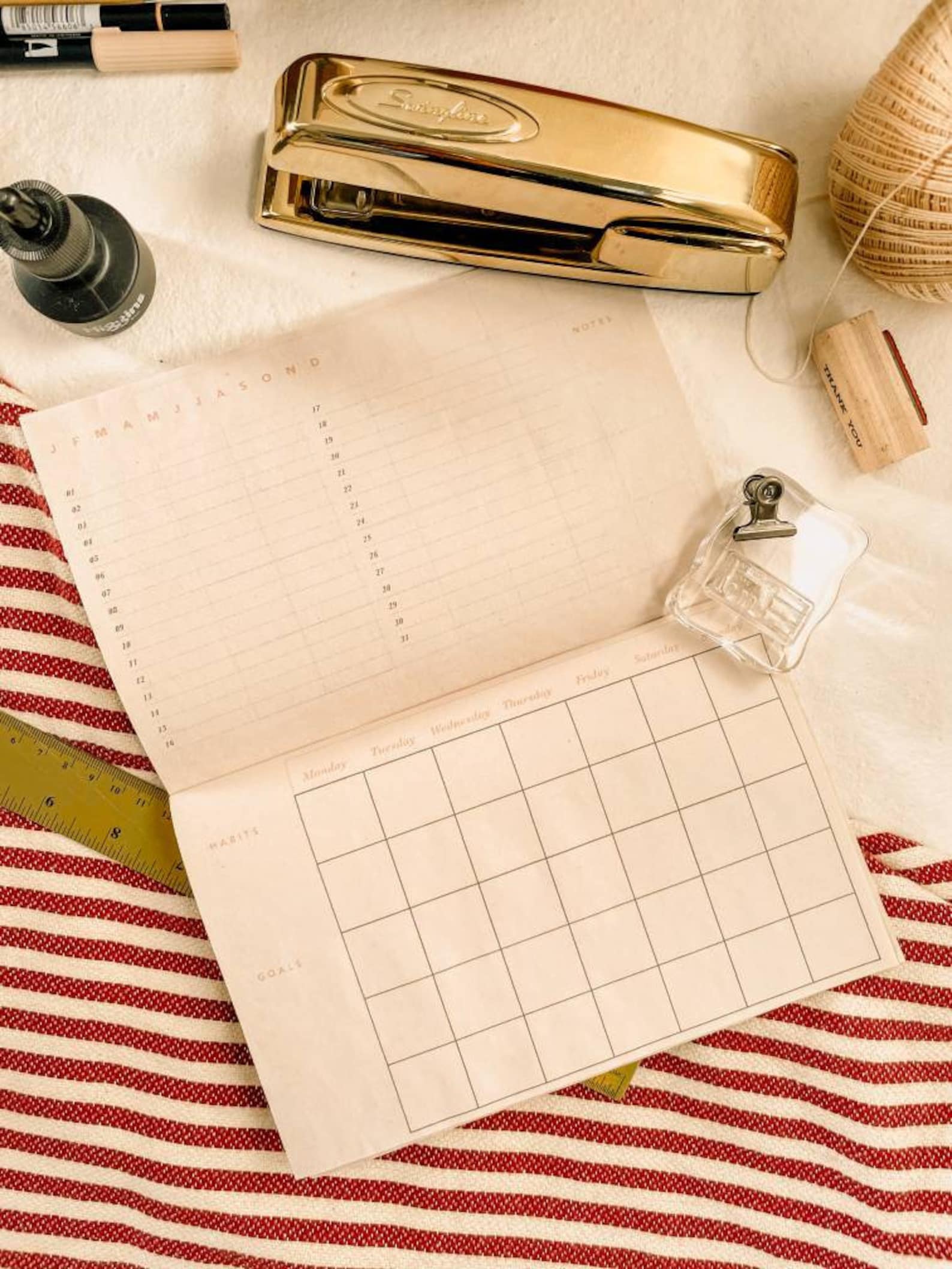 Undated Calendar Zine - Etsy