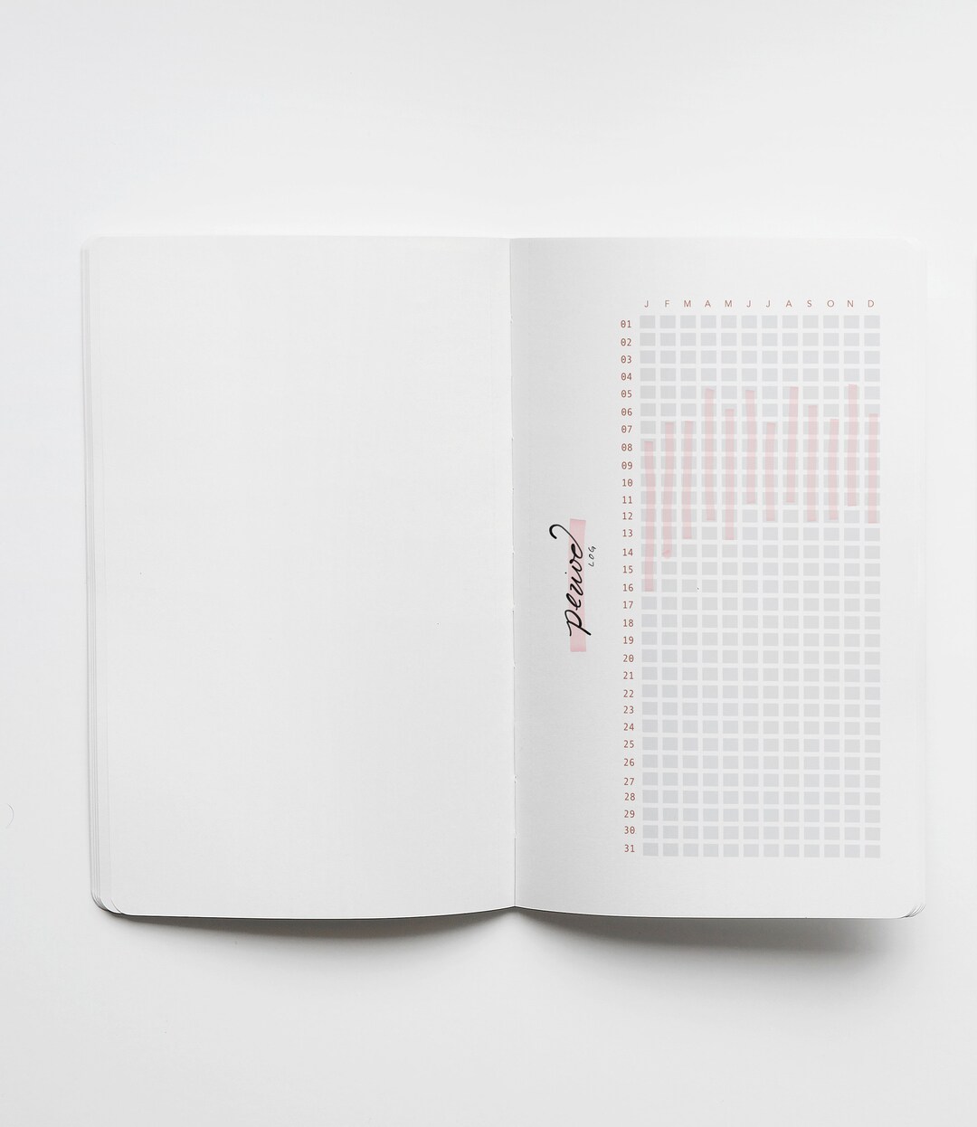 Year Calendar - Minimalist Planner / Printable Bullet Journal / Digital ...