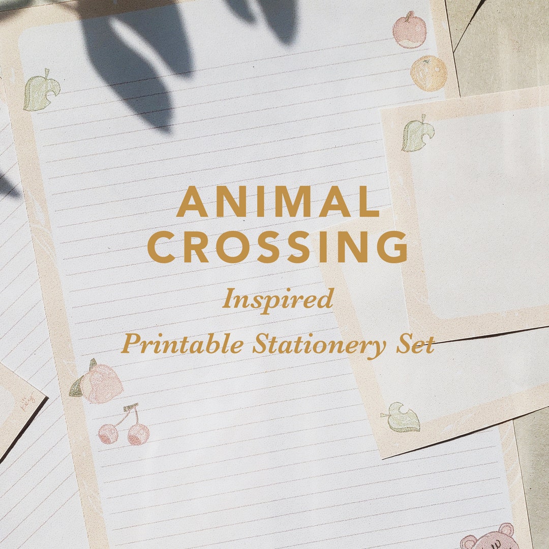 Animal Crossing Stationery / Planner Stationery Pack / Printable ...