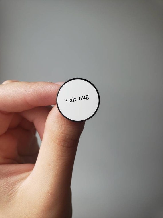 Air Hug Pin / Social Distancing / Long Distance / Friendship - Etsy