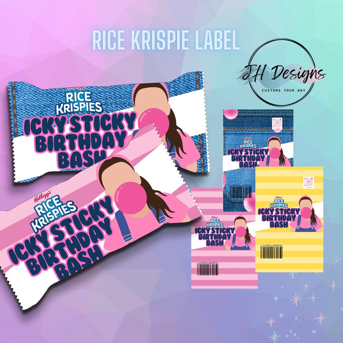 Ms Rachel Icky Sticky Party Pack Chip Bag, Birthday Treat, Birthday ...