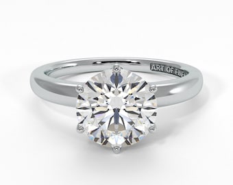 Crown Setting Ring - Etsy