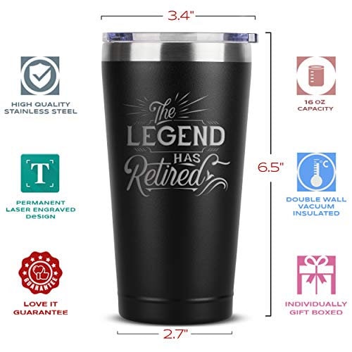 The Legend Has Retired Retirement Gifts for Women Men Boss - Etsy