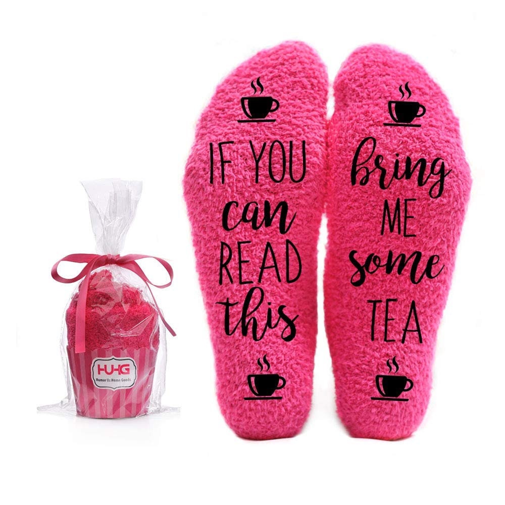 Bring Me Tea Fuzzy Socks for Women Novelty Fun Cozy Fluffy - Etsy