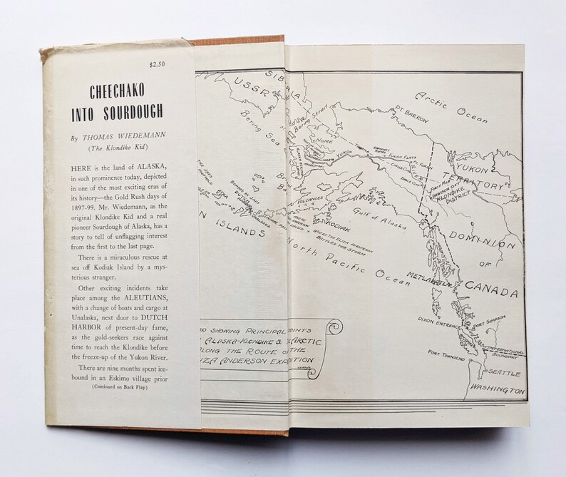 Cheechako Into Sourdough by Thomas Wiedemann "the Klondike Kid" 1942 ...