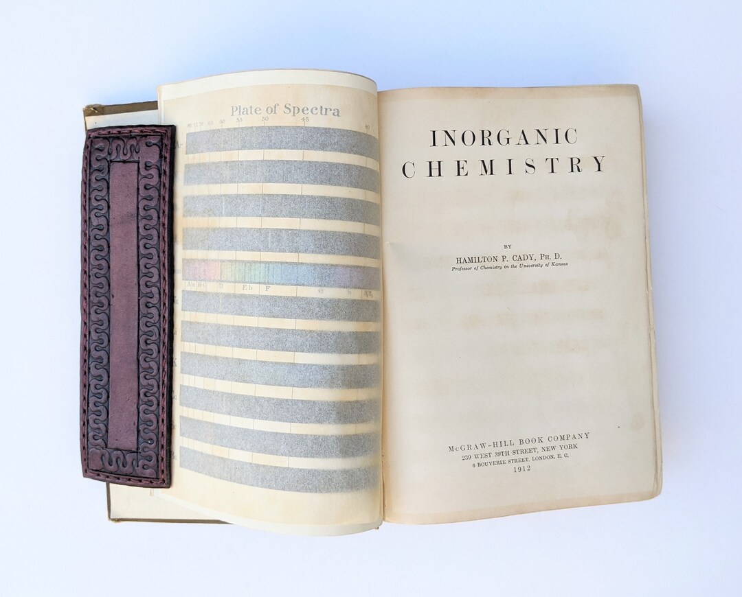 1912 Inorganic Chemistry by Hamilton P. Cady Univ of Kansas Rare - Etsy