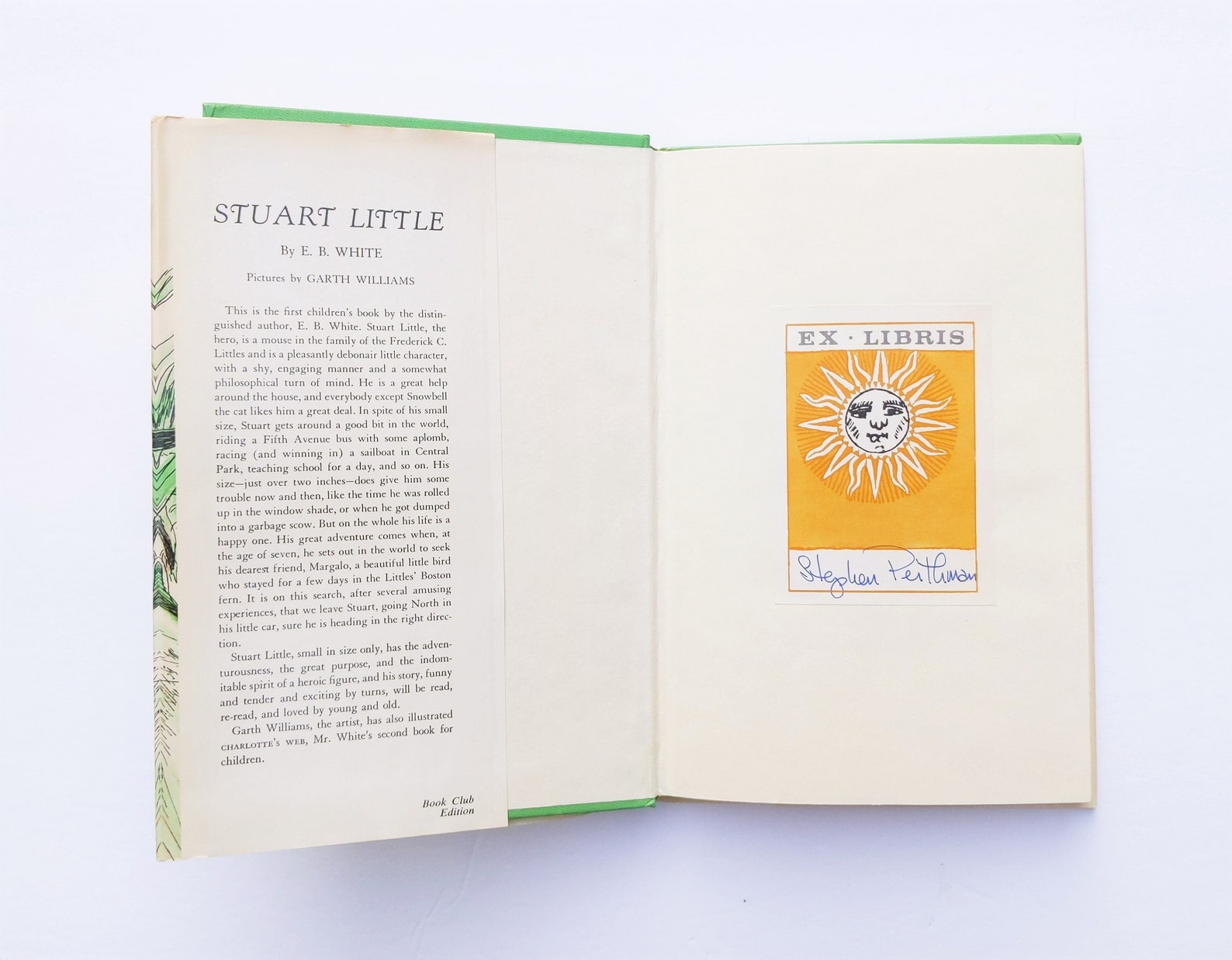 Stuart Little by E.B. White, Book Club Edition, 1945, Illustrated by ...
