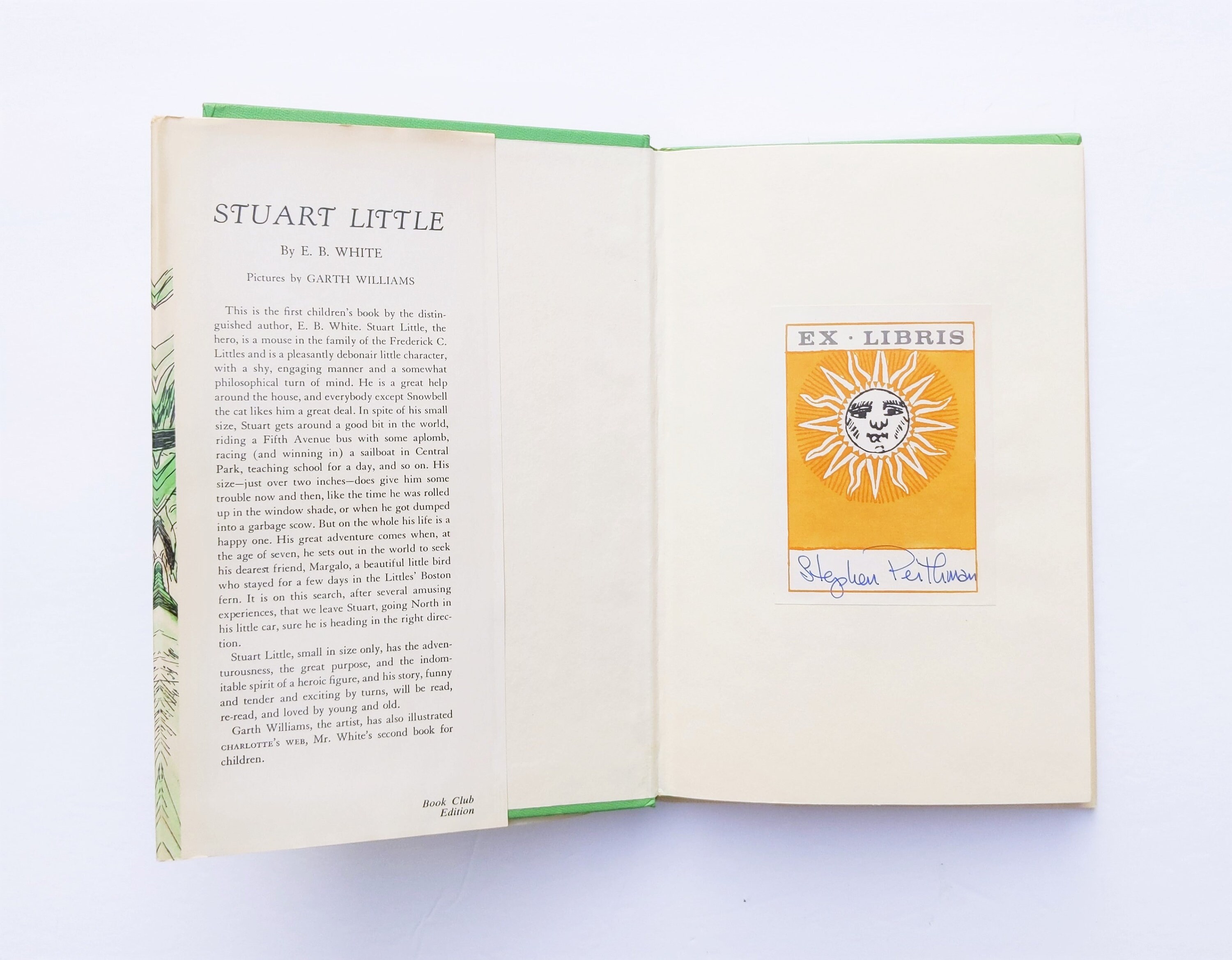 Stuart Little by E.B. White, Book Club Edition, 1945, Illustrated by ...
