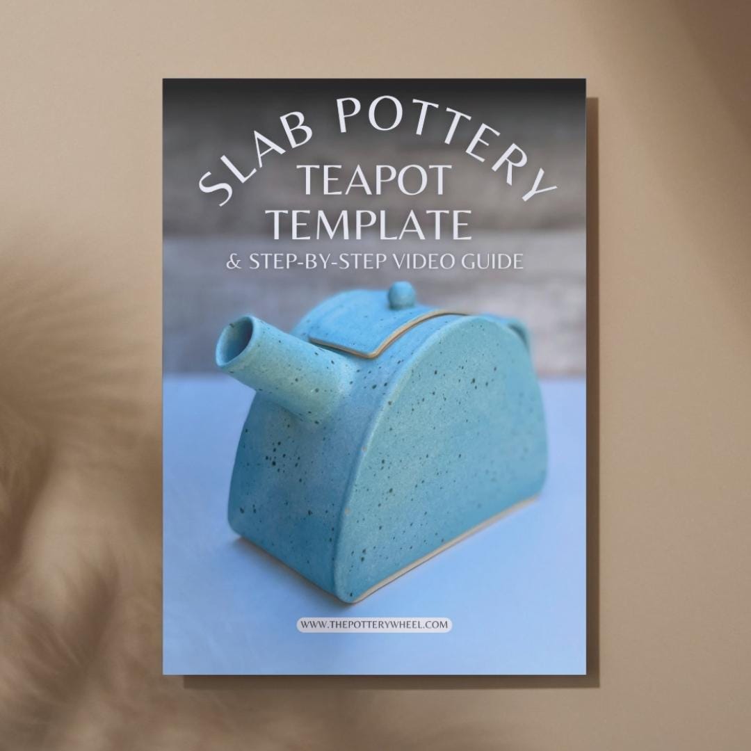Printable Pottery Teapot Template With Step-by-step Video for Handmade ...