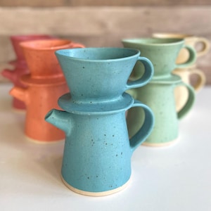 Printable Pottery Template for Pour-over Coffee Dripper Set: Plus Video ...