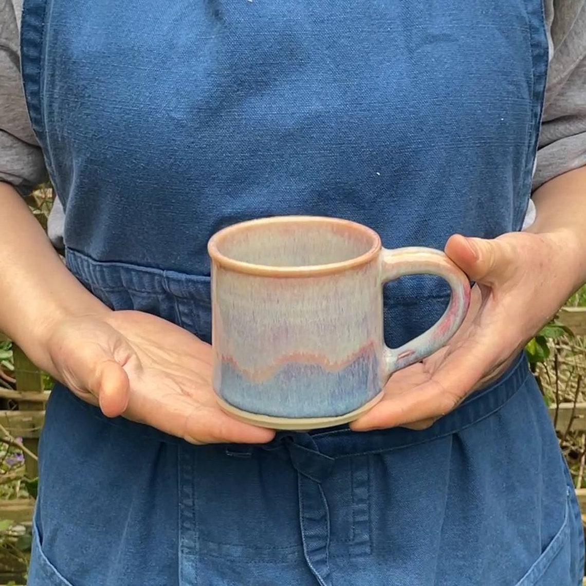 Handmade Mug With Pink/purple Pottery Glaze - Etsy