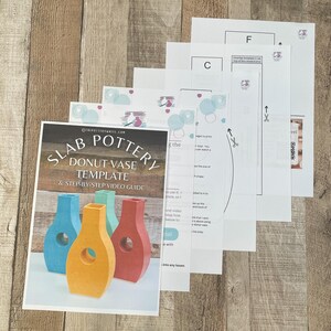 Printable Pottery Vase Template With Step-by-step Video for Handmade ...