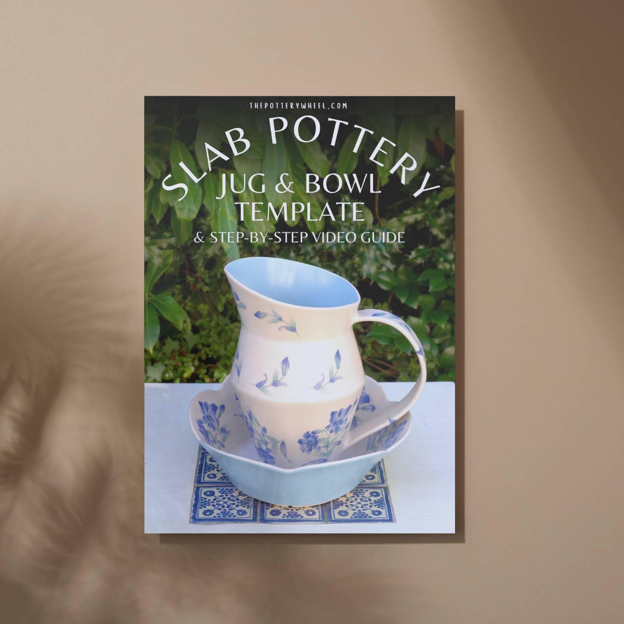 Printable Pottery Jug and Bowl Template With Step-by-step Video for ...