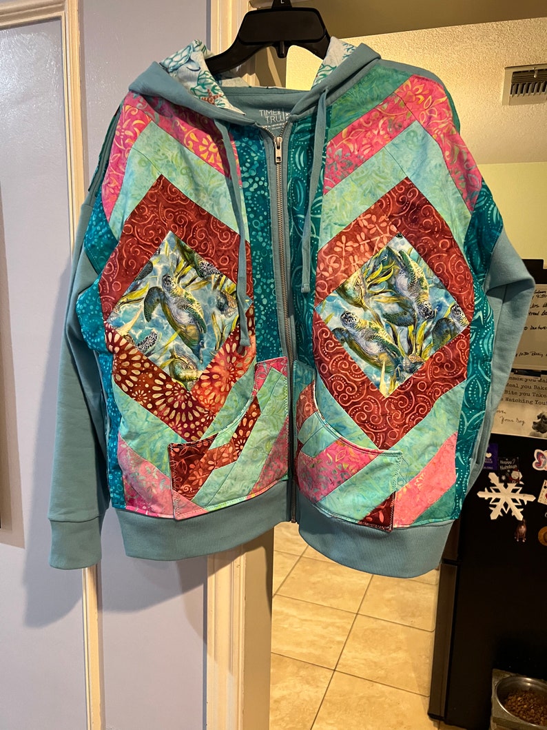 Quilted Turtle Sweatshirt Hoodie - Etsy