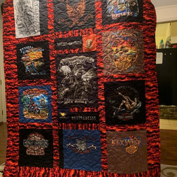 Harley Davidson Quilts - Etsy