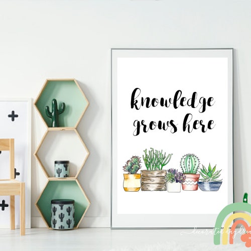 Stick It Out Even When It Gets Prickly Cactus Theme Cactus | Etsy