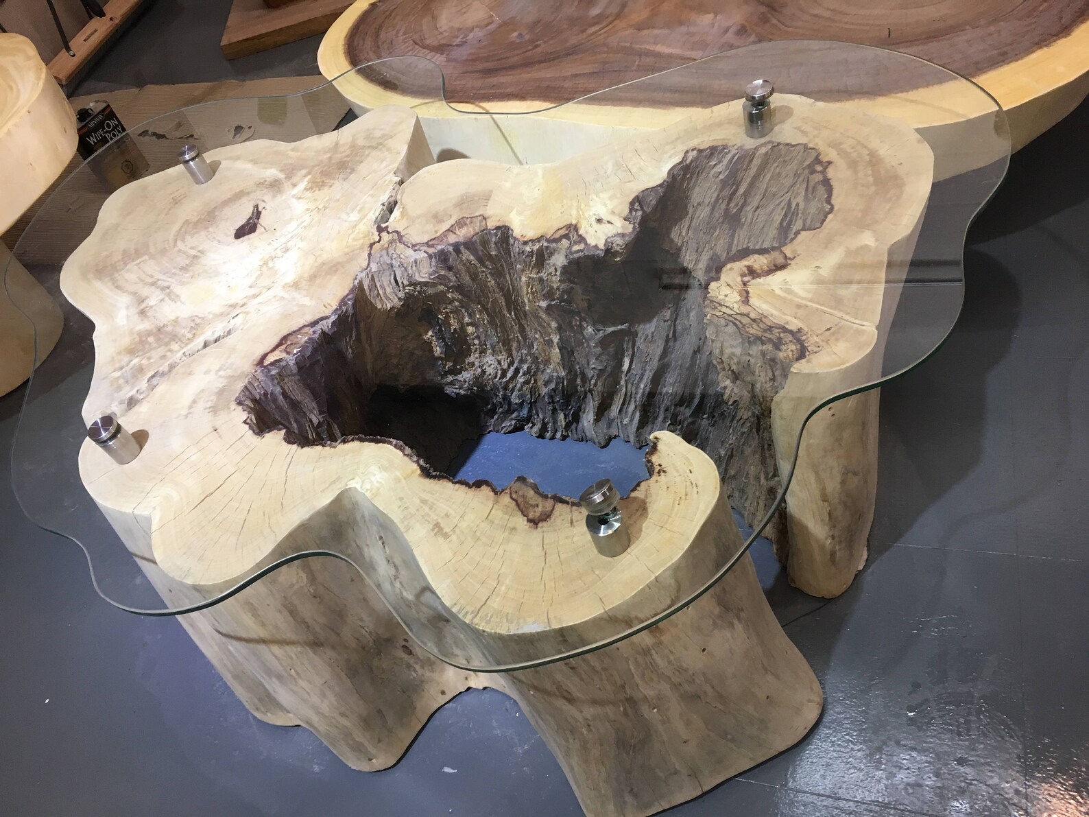 One-of-a-kind Log Coffee Table Live Edge Coffee Table Full - Etsy