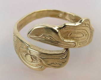 Haida Eagle Ring - Etsy
