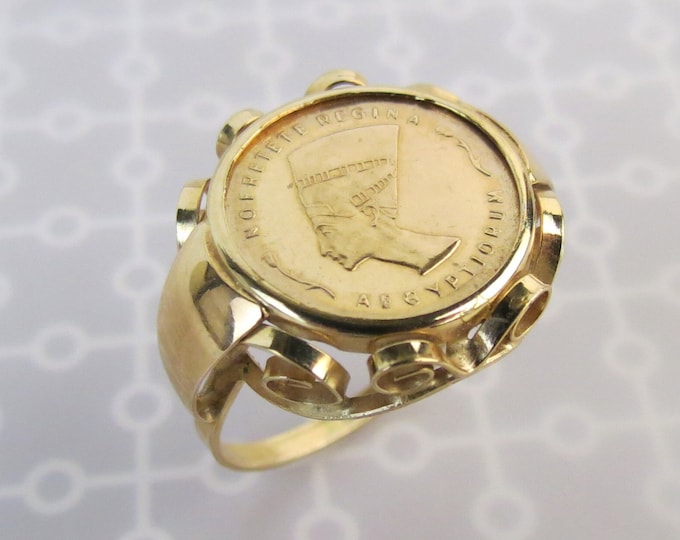 Nefertiti the Queen of Ancient Egypt Nofretete Regina 14K Gold Egyptian ...