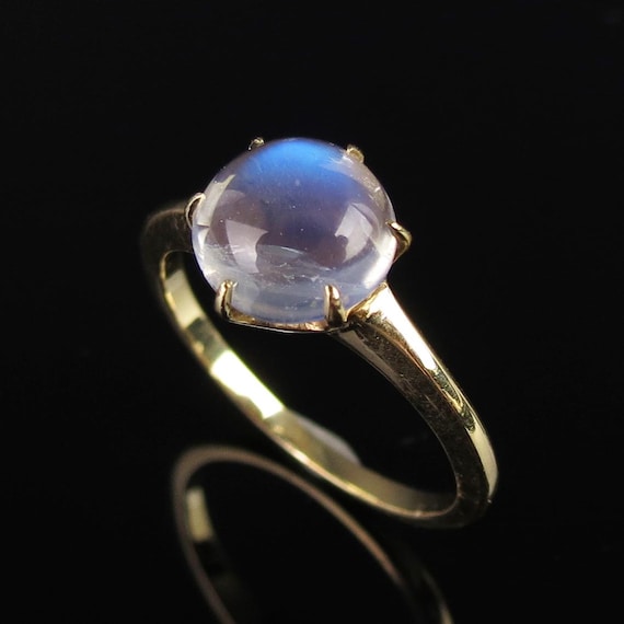 Antique belcher crown mount 1.75 carat natural moonst… - Gem