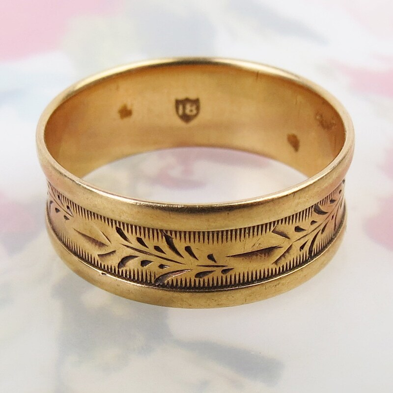 Wheat Pattern Ring - Etsy