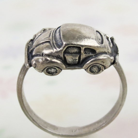 Vintage fidget ring Volkswagen VW beetle Bug movable … - Gem