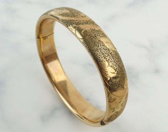 Soft matte finish antique unique thick rolled gold fi… - Gem