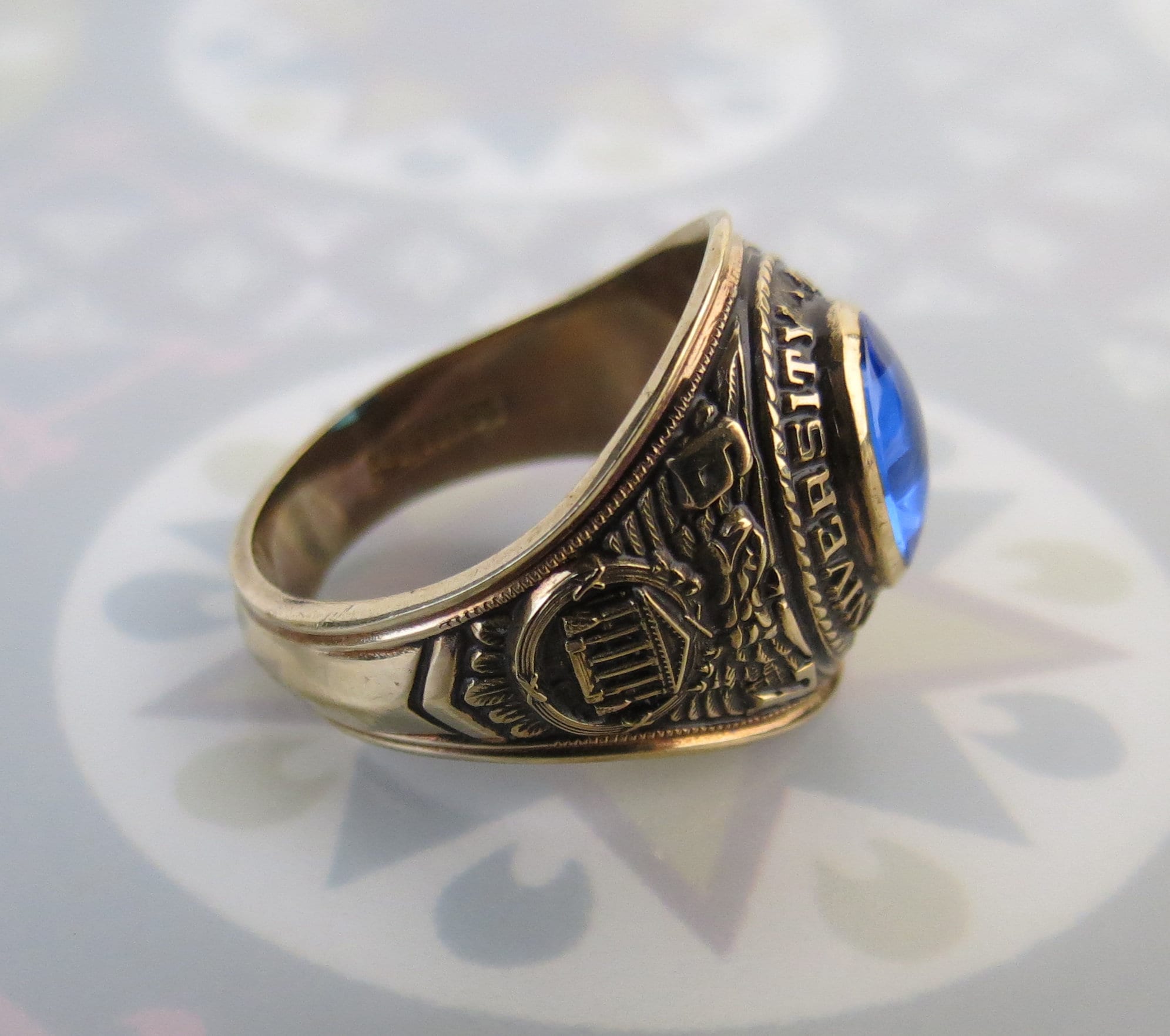 1967 10k Gold Class Ring American University Washington DC | Etsy