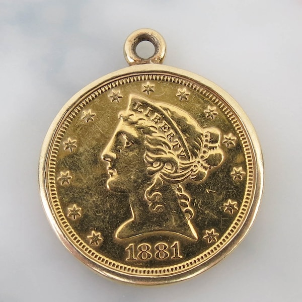 5 Dollar Gold Coin Bezel - Etsy