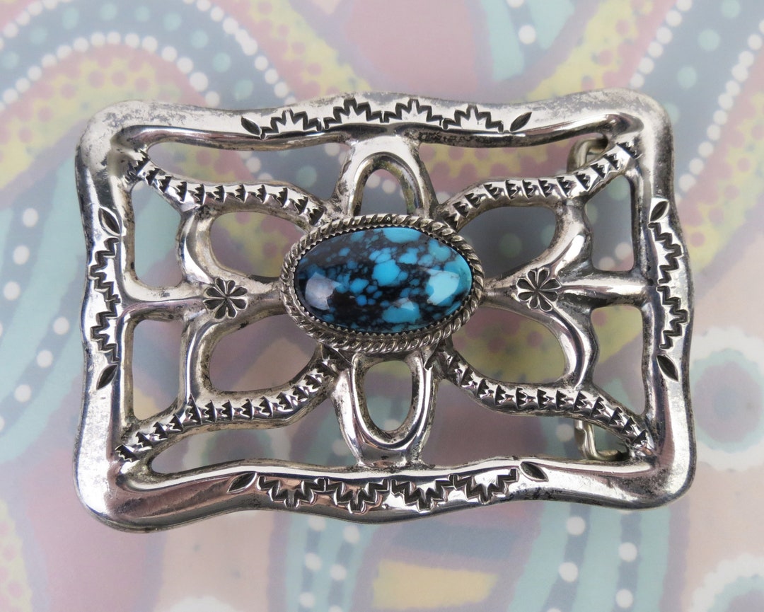 Wilson Begay Navajo Vintage Native American Sterling Silver Deep Gray ...