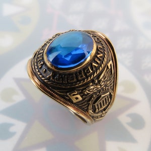 1967 10k Gold Class Ring American University Washington DC | Etsy