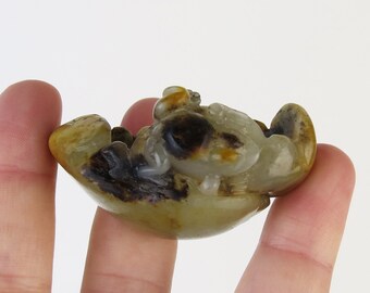 Carved Jade Frog - Etsy