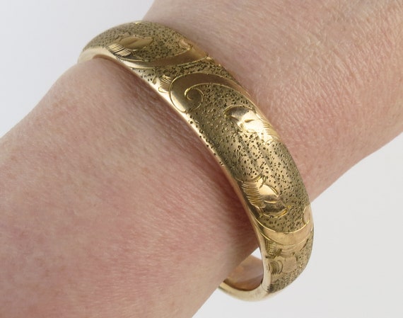 Soft matte finish antique unique thick rolled gold fi… - Gem