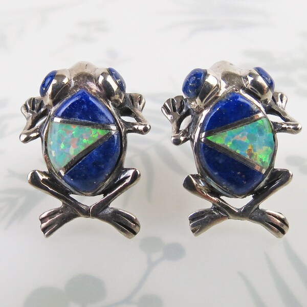 Lapis Earrings Native - Etsy