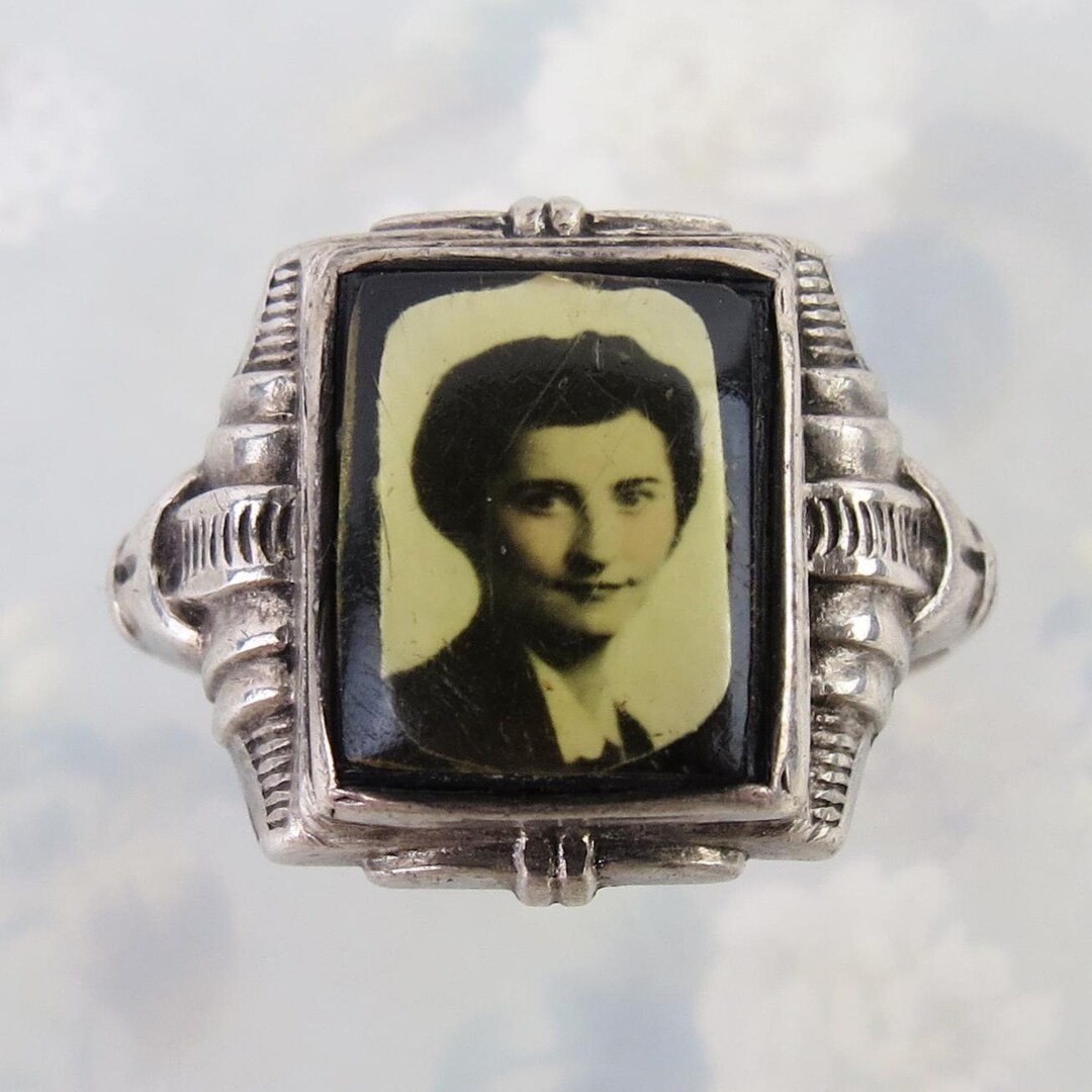 Delightful Art Deco 1940s Photograph Portrait of a Young Lady Sterling ...