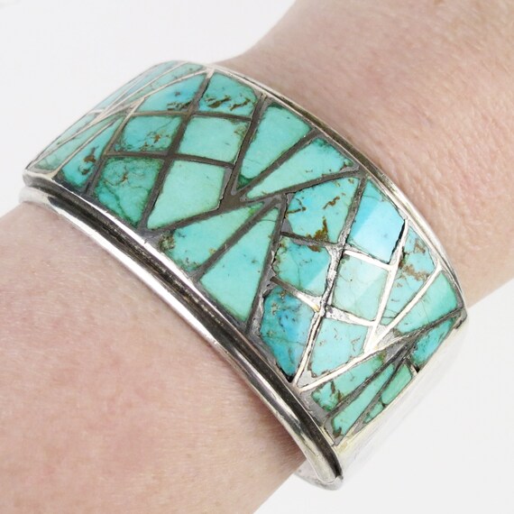 Free form abstract inlay vintage Native American ster… - Gem