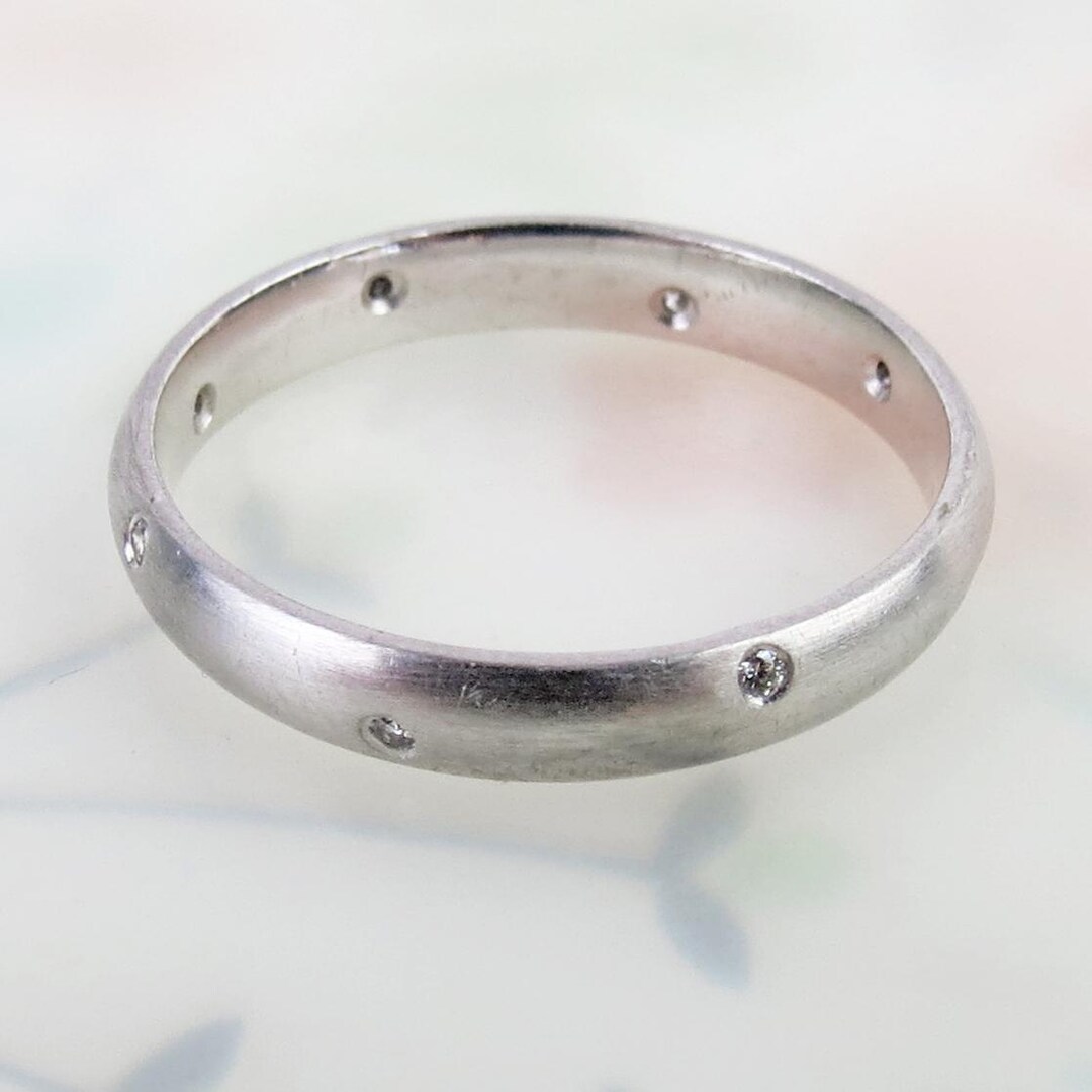 Etoile Bezel Gypsy Set Diamond Eternity Platinum Ring by Frederick ...