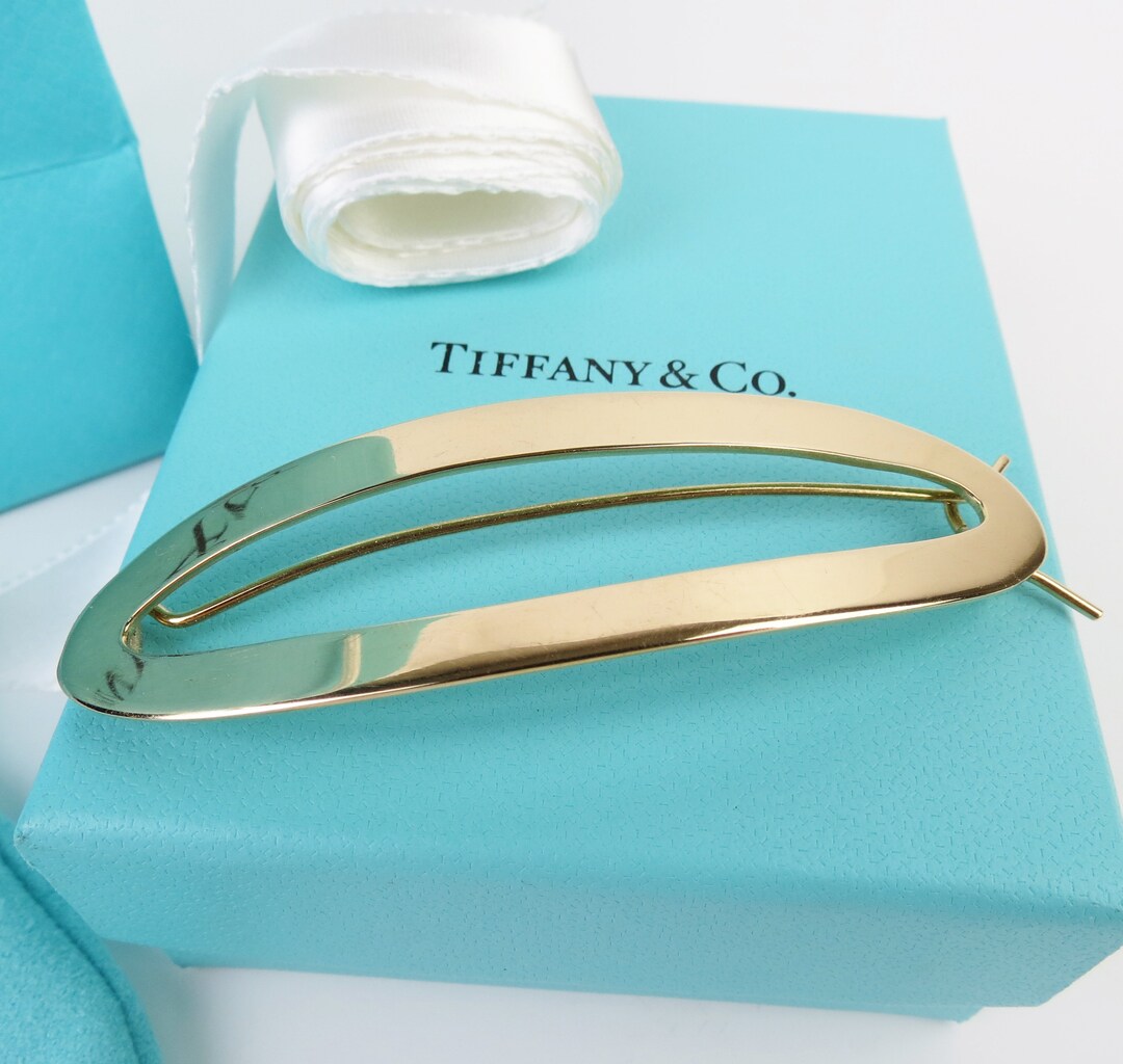 Heavy 12 Grams of 14k Solid Yellow Gold Tiffany & Co. Large Hair ...