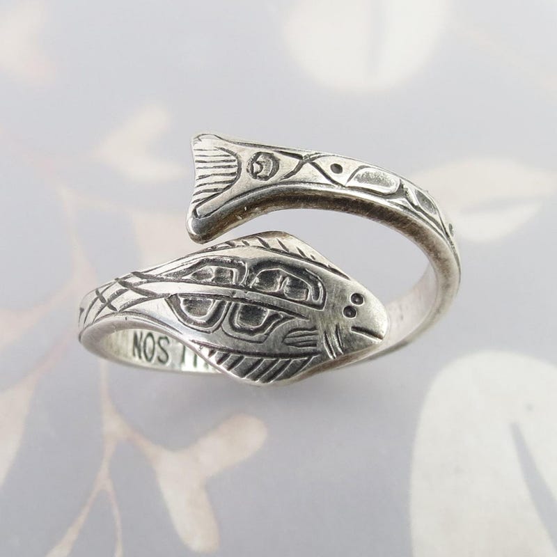 Salmon Ring - Etsy