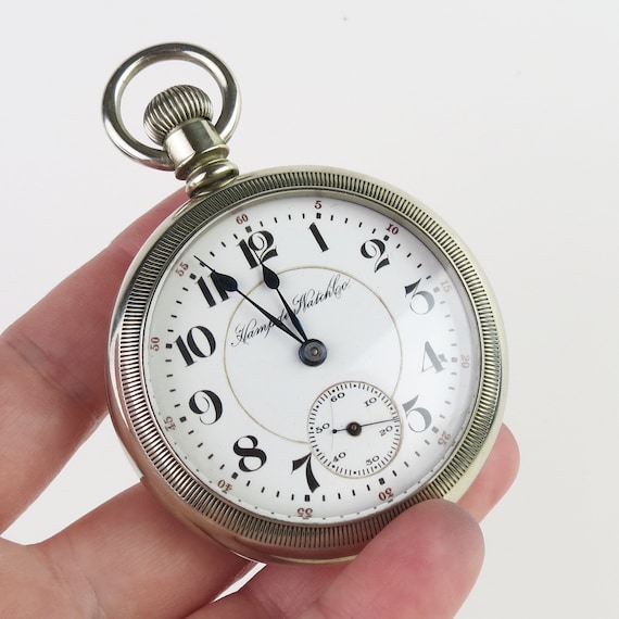 Hampden 1908 Pocket Watch: 17 Jewel Movement, Dueber … - Gem