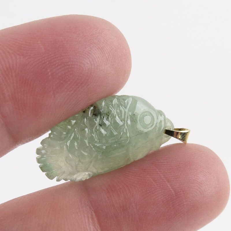 Fish Jade Pendant - Etsy