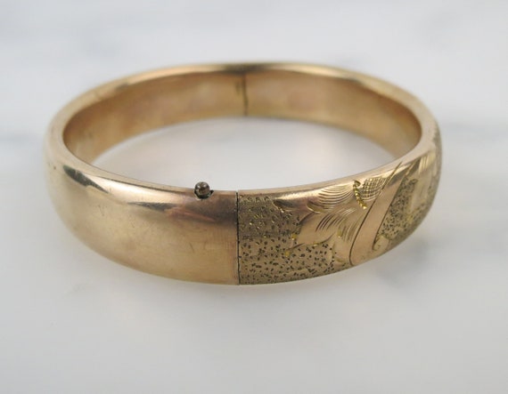 Soft matte finish antique unique thick rolled gold fi… - Gem