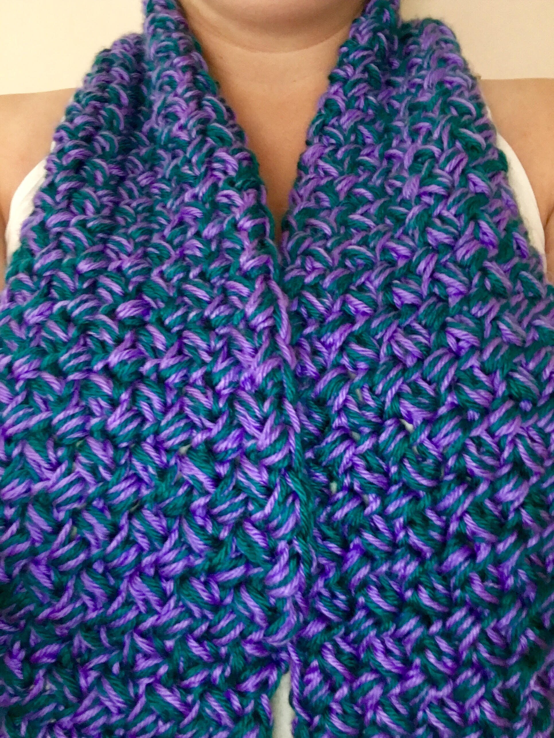 CROCHET PATTERN for Elkins Infinity Scarf Beginner Friendly - Etsy