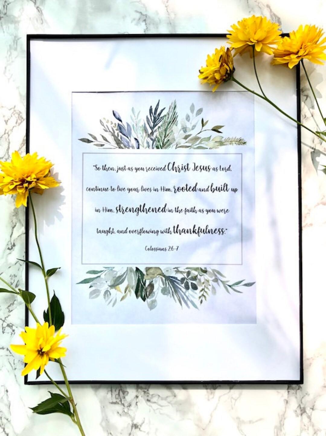 Colossians 2:6-7 Printable - Etsy