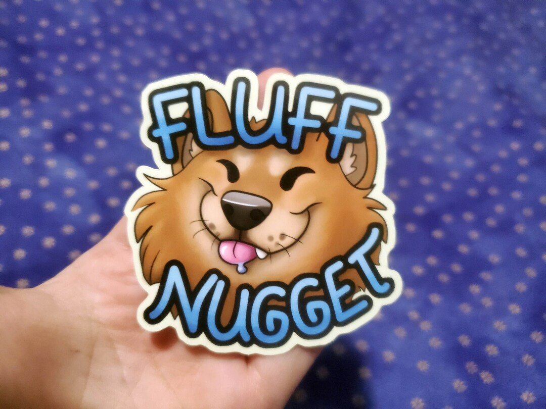 Fluff Nugget Vinyl Sticker - Etsy Canada