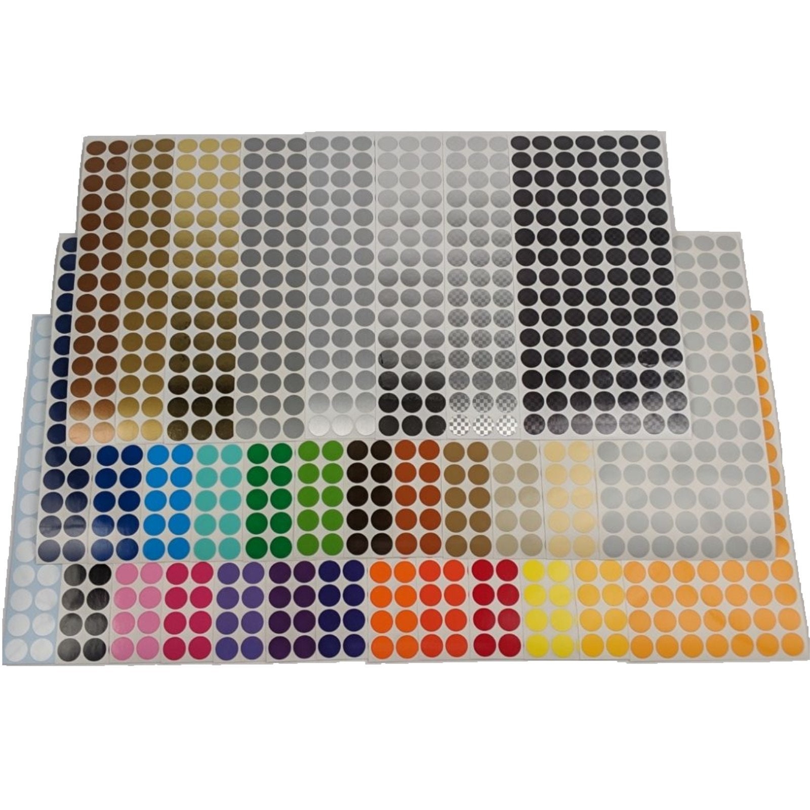 Color Coding Dot Labels 1/2 Inch (12.7mm) Glossy Stickers, 105 Pack ...