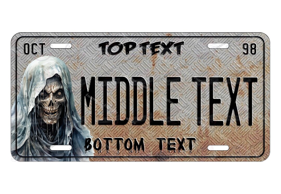 Halloween Scary Creepy Skeleton Zombie Personalized Classic Vintage ...