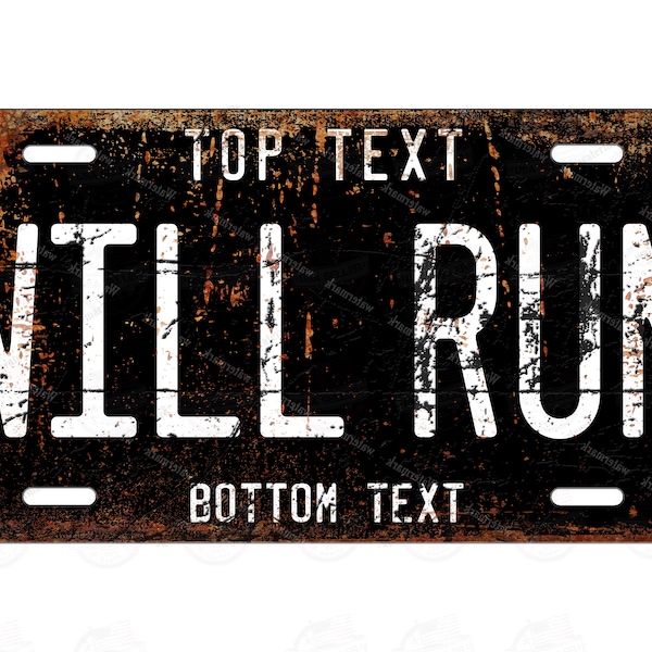 Will Run Bike Plate - Etsy