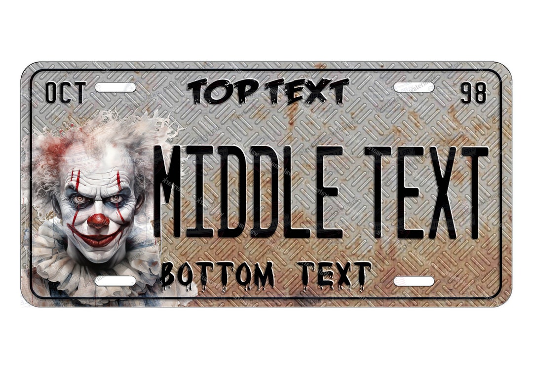 Halloween Scary Clown Face Evil Villain Personalized Classic Vintage ...
