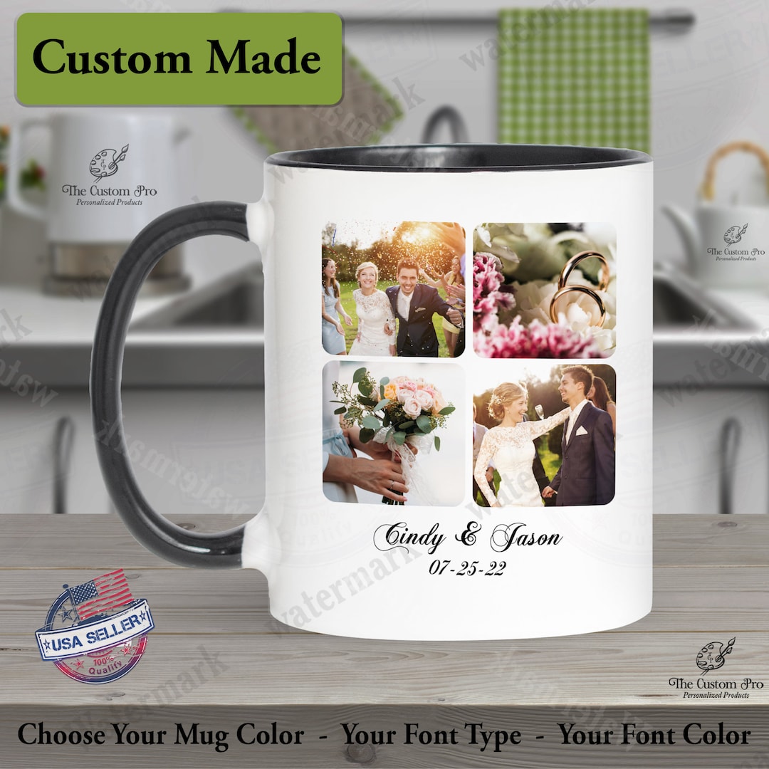 Personalized Mug With Picture, Personalized Wedding Mug, Photo Collage ...